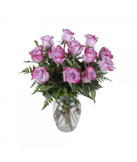 Le bouquet de 12 roses roses (WFN® - WFN10242) LeFleuriste.com™